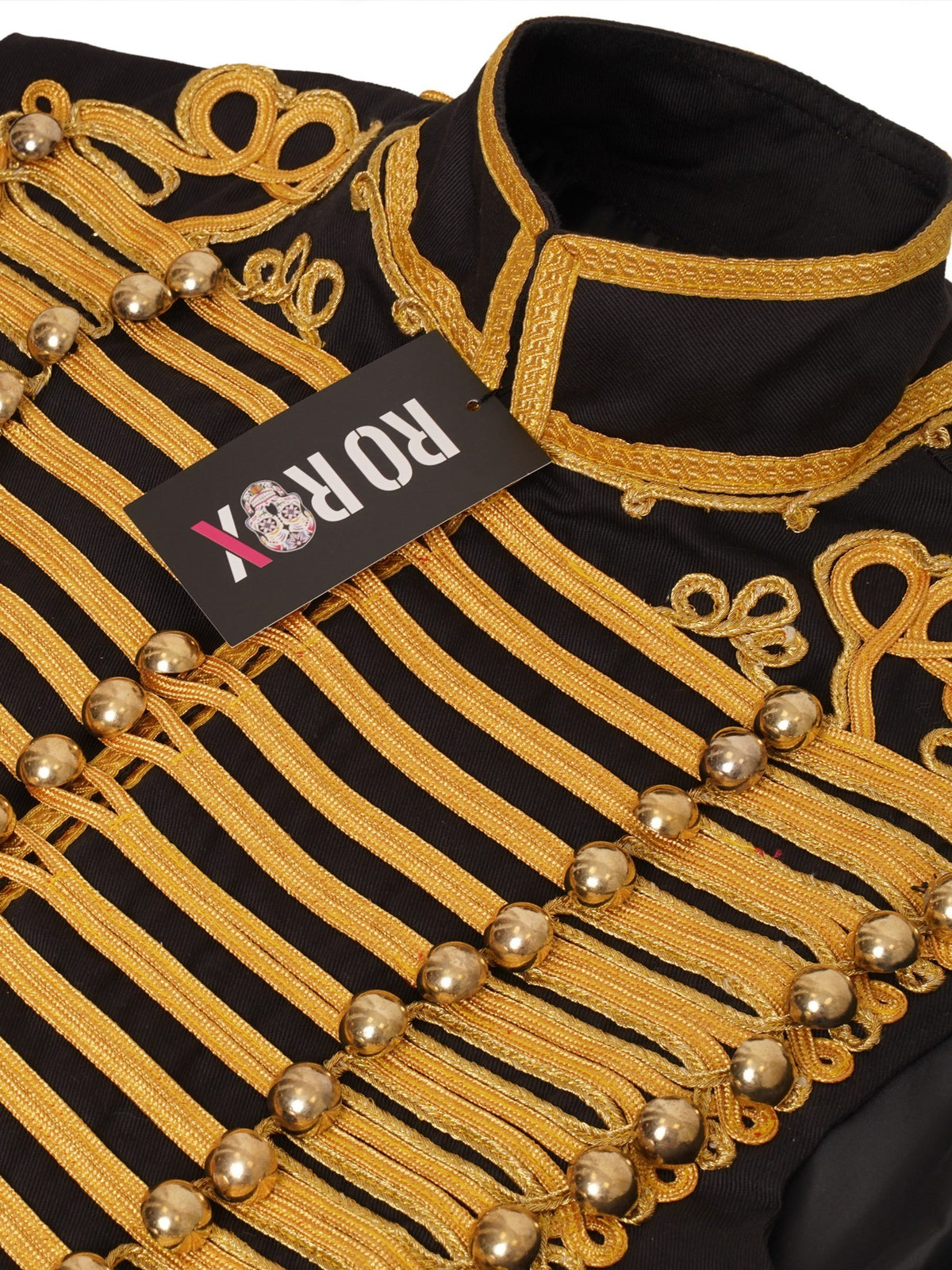 Ro Rox Men's Adam Luxe Military Drummer Sleeveless Jacket | Ro Rox