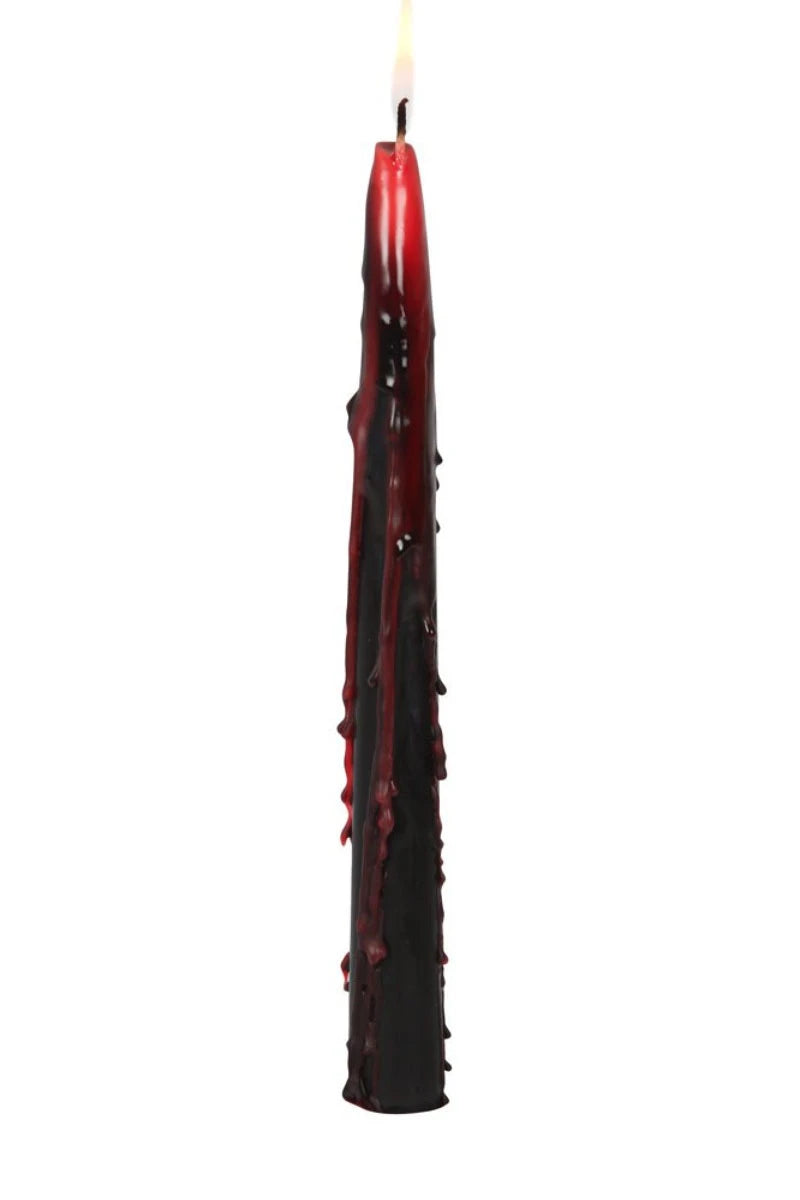 Vampire Tears Candles Pack of 4 - Gothic Black & Red Wax | Ro Rox