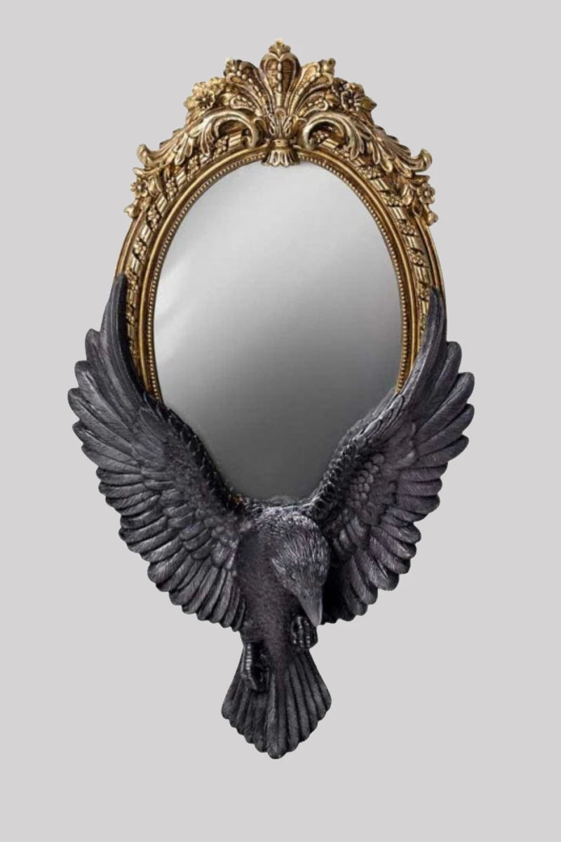 Alchemy England Wall Mirror Raven's Gaze - Gothic Decor | Ro Rox