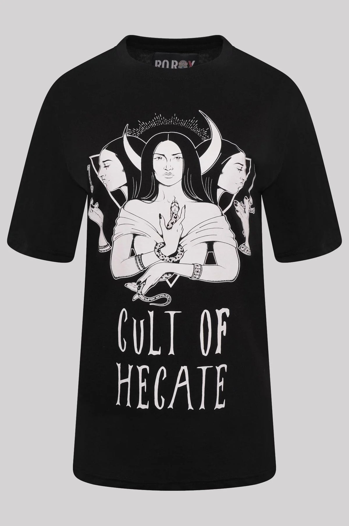 Ro Rox Cult Of Hecate Triple Goddess Goth Oversized T-shirt | Ro Rox Boutique | Ro Rox