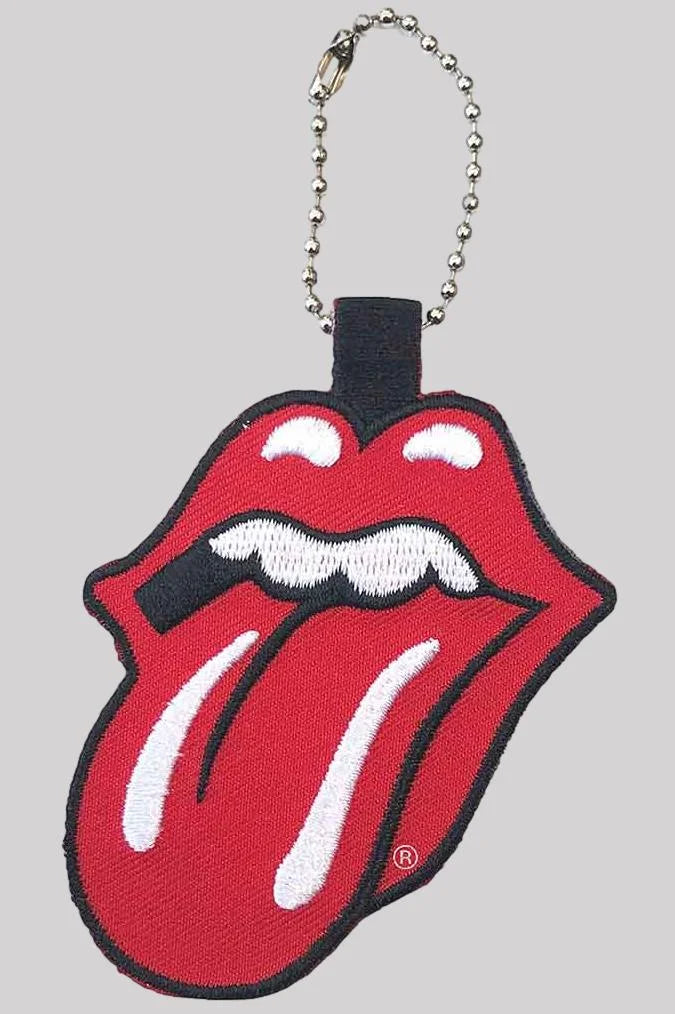 The Rolling Stones Keychain: Classic Tongue (Patch Design) | Ro Rox