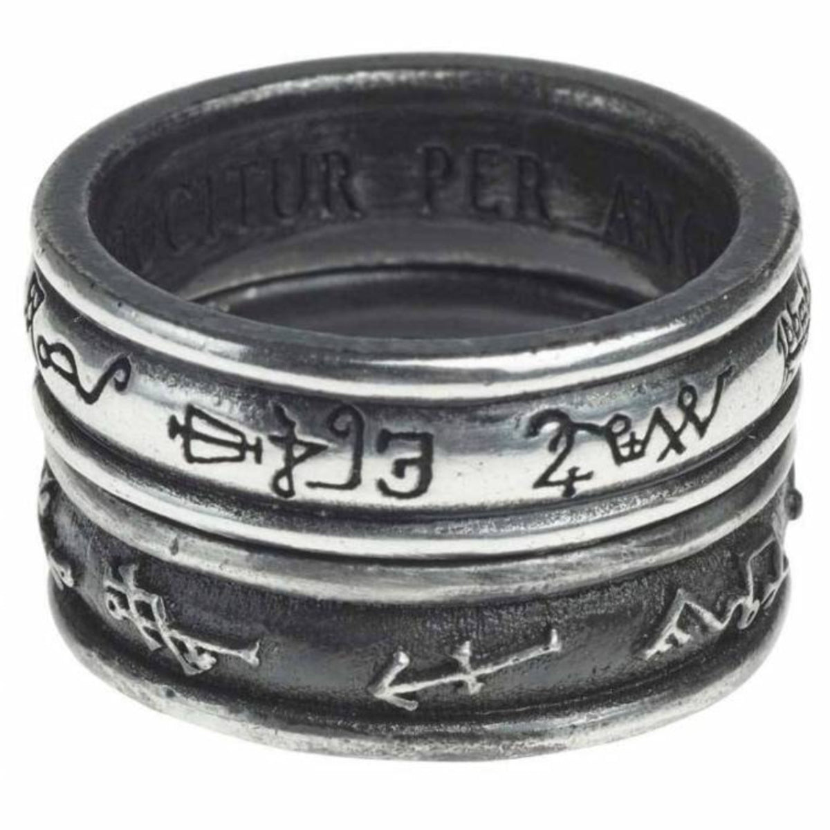Alchemy England Black Demon & White Angel Ring | Ro Rox
