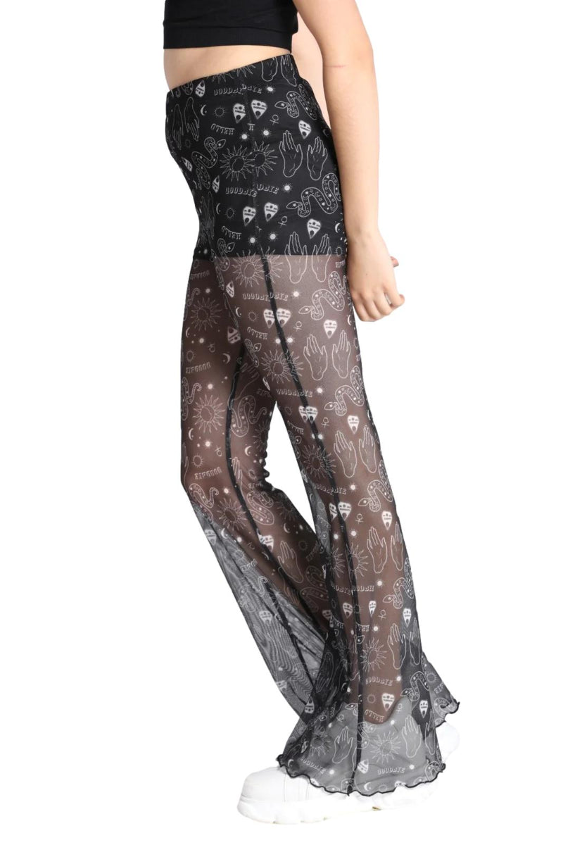 Hell Bunny Hello Goodbye Gothic Mesh Sheer Pants | Ro Rox