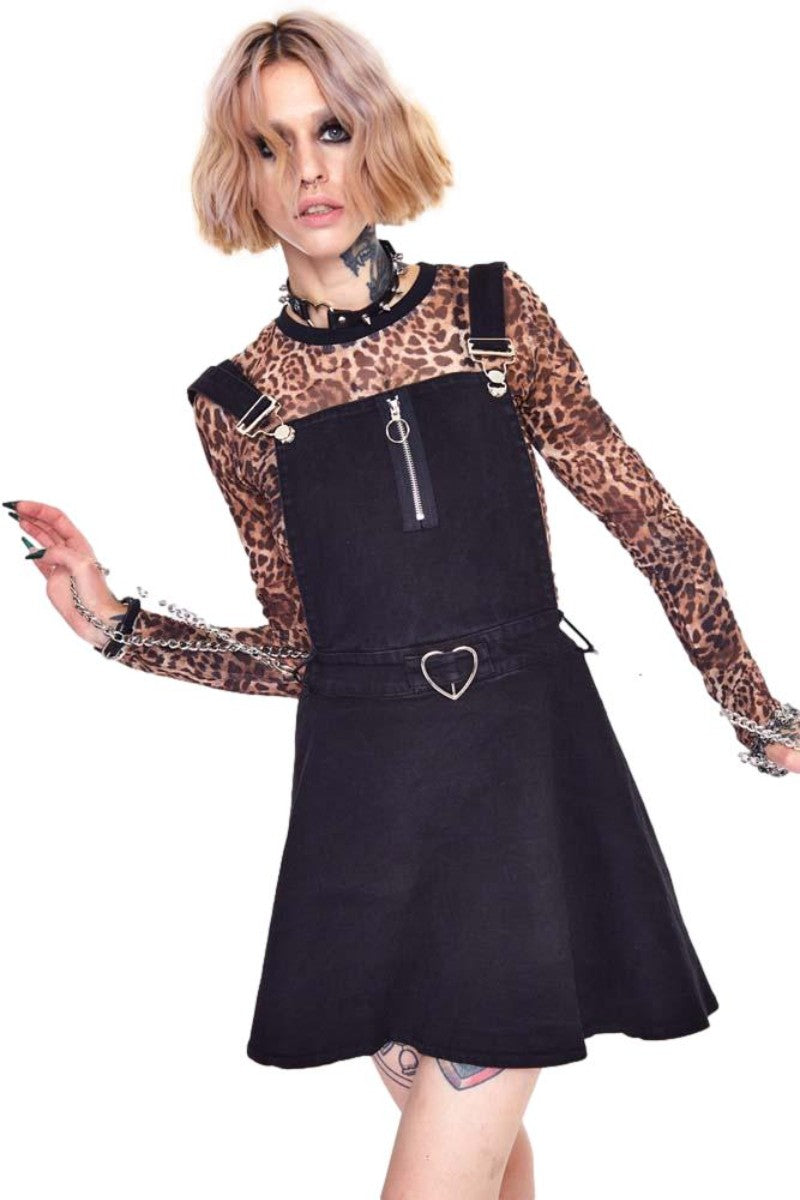 Jawbreaker Love Me Right Dungaree Style Gothic Dress | Ro Rox