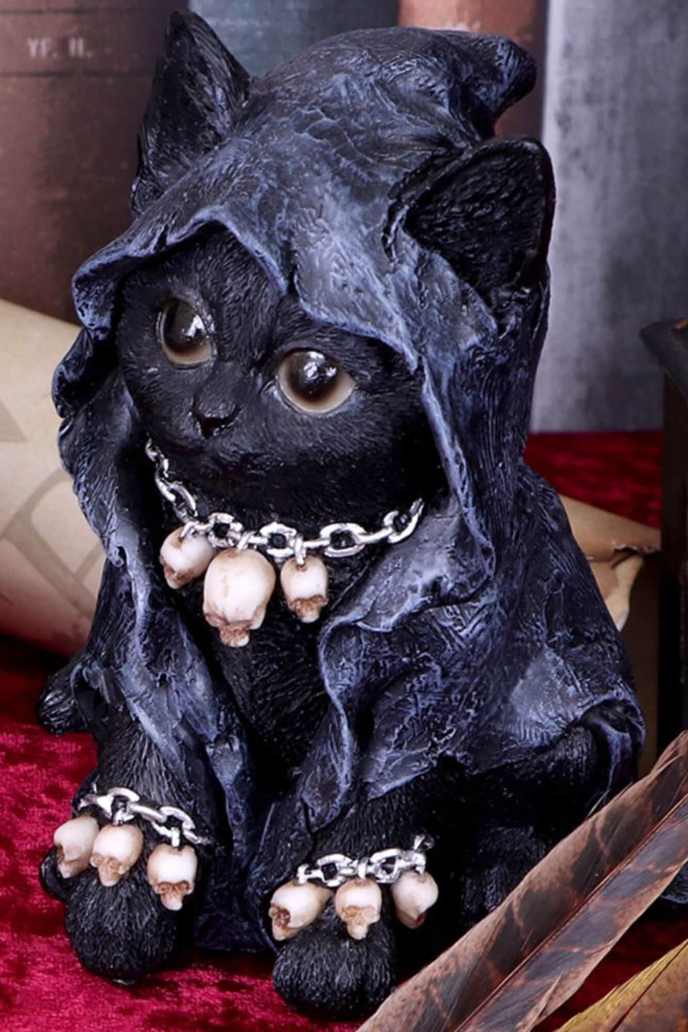 Nemesis Now Reapers Feline Cloaked Grim Reaper Cat Figurine | Ro Rox
