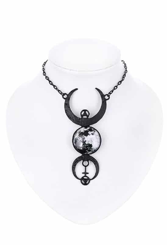 Restyle Black Full Crescent Moon Pendant Necklace | Ro Rox Boutique ...