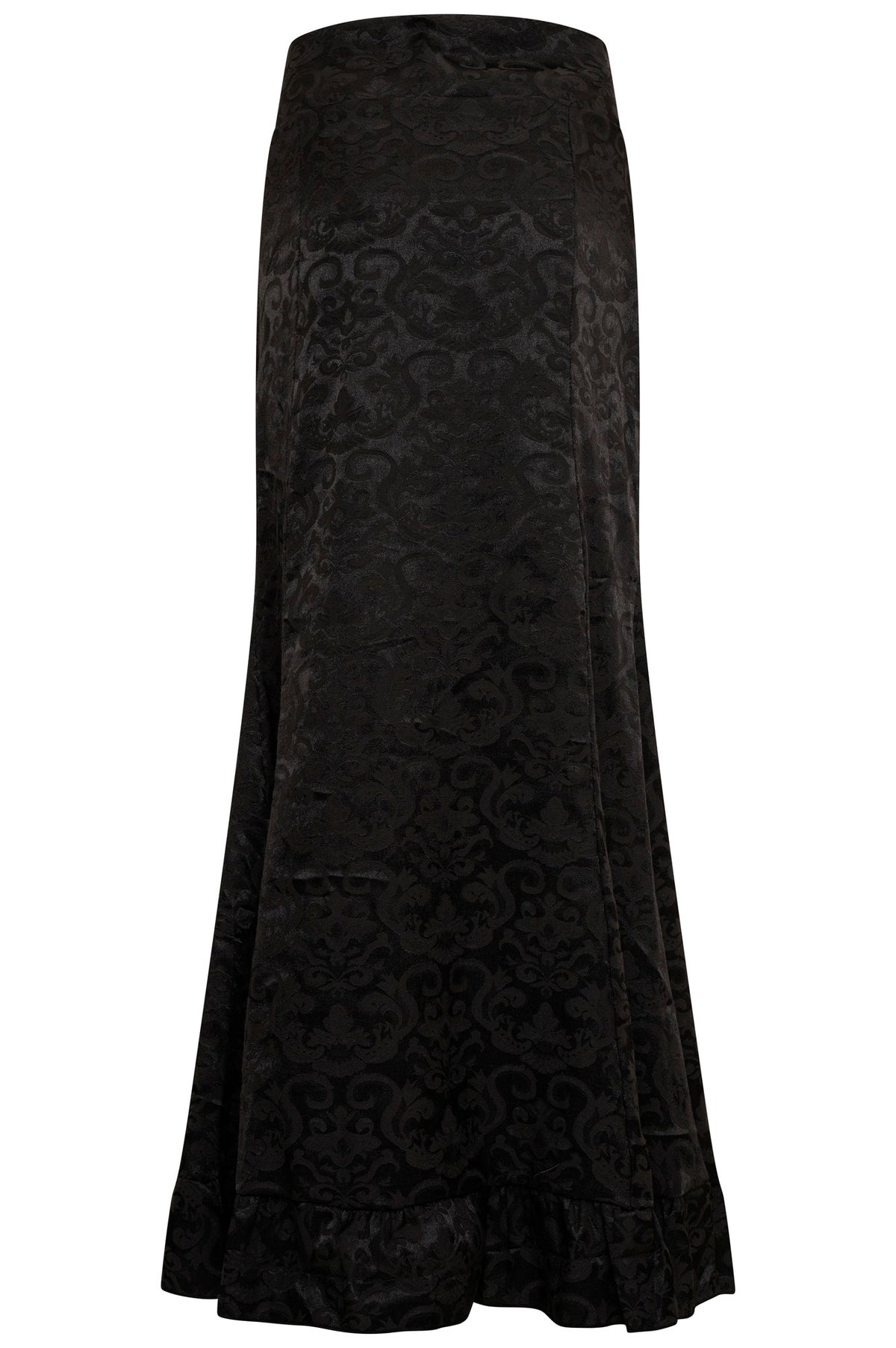 Ro Rox Kathleen Gothic Lace-up Corset Maxi Ruffle Mermaid Skirt | Ro Rox