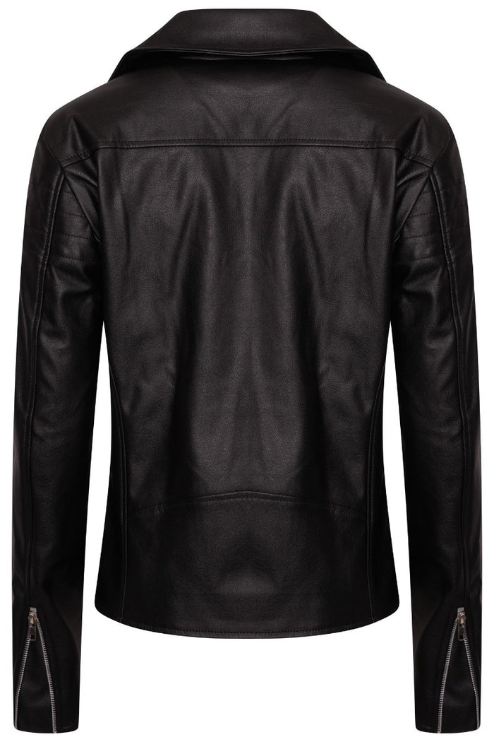 Ro Rox Gothic Biker Jacket Brando Faux Leather | Ro Rox