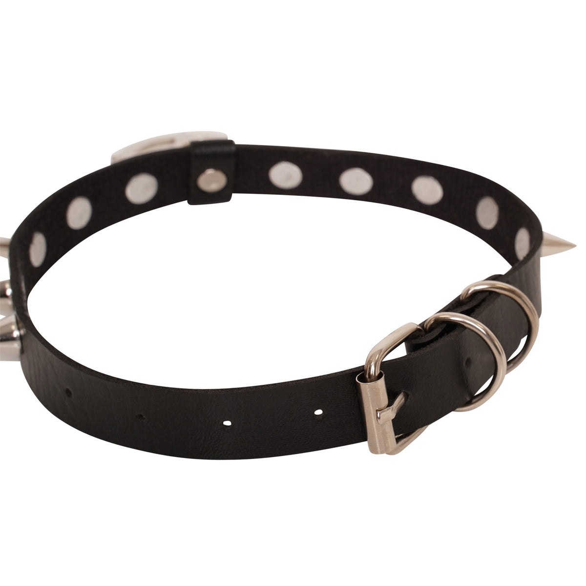 Ro Rox Sade Pentagram Studded Choker Gothic Faux Leather O-ring Punk ...