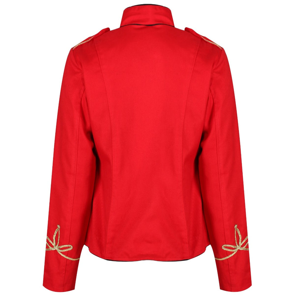 Ladies Black Napoleon Military Drummer Parade Jacket | Emo Goth Punk ...